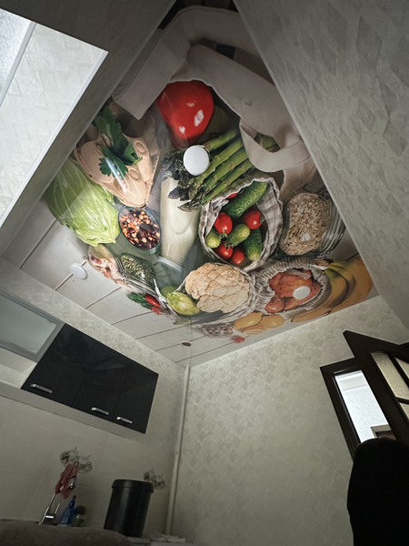 Натяжные потолки и фотообои
