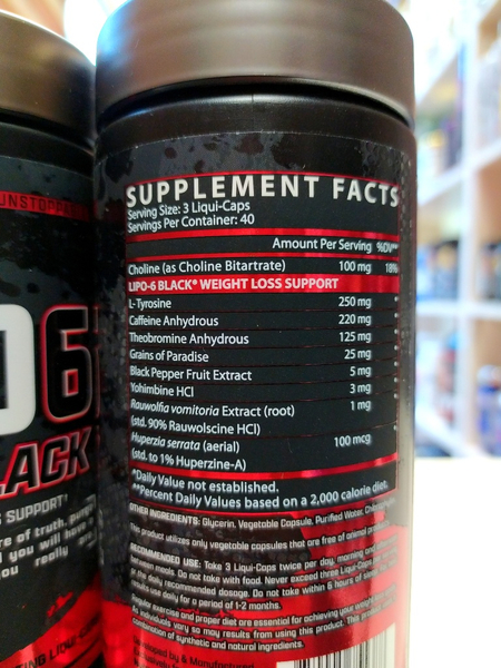 Lipo 6 Black от Nutrex. Липо 120 капсул сжигатель жира.