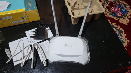 Router ishlatilmagan yangi kabel sinashga ishlatilgan