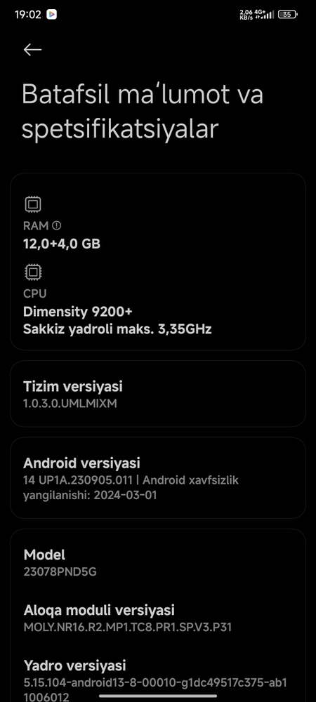 Xiomi 13t pro 5g| 12/256 karopka dokumenti bor xolati ideal
