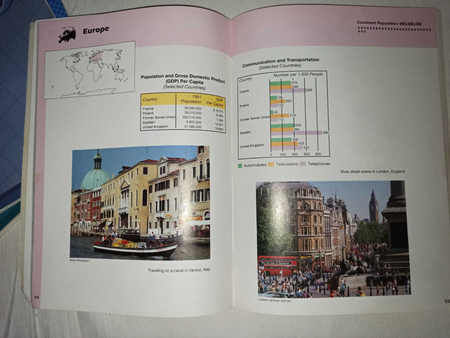 Книга-атлас на английском языке 1992