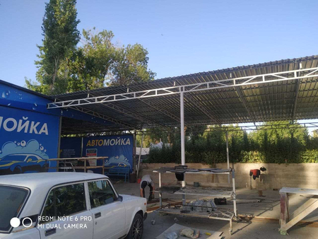 Leksan Навес из лексана и профнастила! Автонавес Бисетка Koзырки Ковка