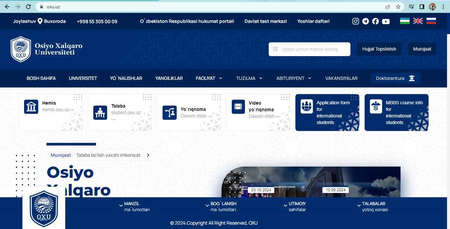 Sayt ,WEB SITE yaratish xizmati