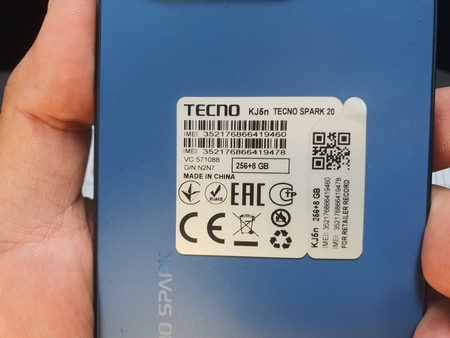 KJ5n TECNO spark 20