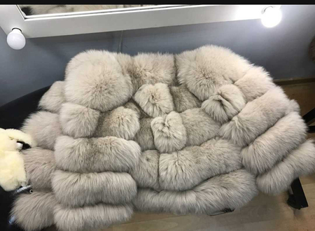 Шуба песец автоледи