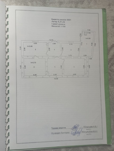 Kamolon mahallasida hovli sotiladi yer hisobida