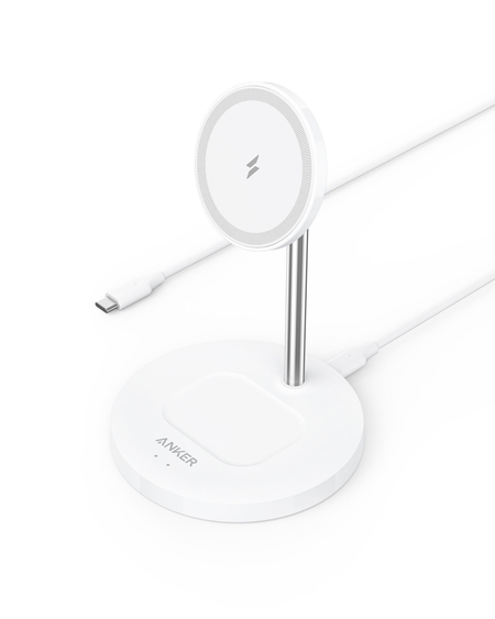 Бесроводное зарядное устройство Anker PowerWave Magnetic 2-in-1 Stand