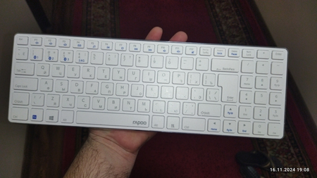 Клавиатура и мышь Rapoo 9300M White