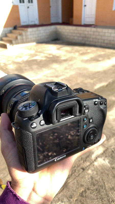 Canon 6D + 24-105 Usm obyectivi bilan + document karobka