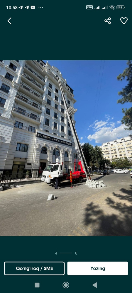 Avto Lift xizmati sement musur kafel gipiskardon rodmon