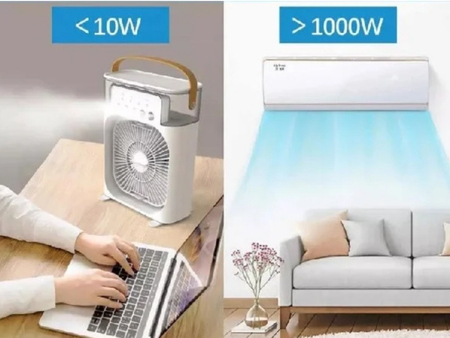 Освежающий мини охладител  Air Cooler fan с увлажнителем воздуха