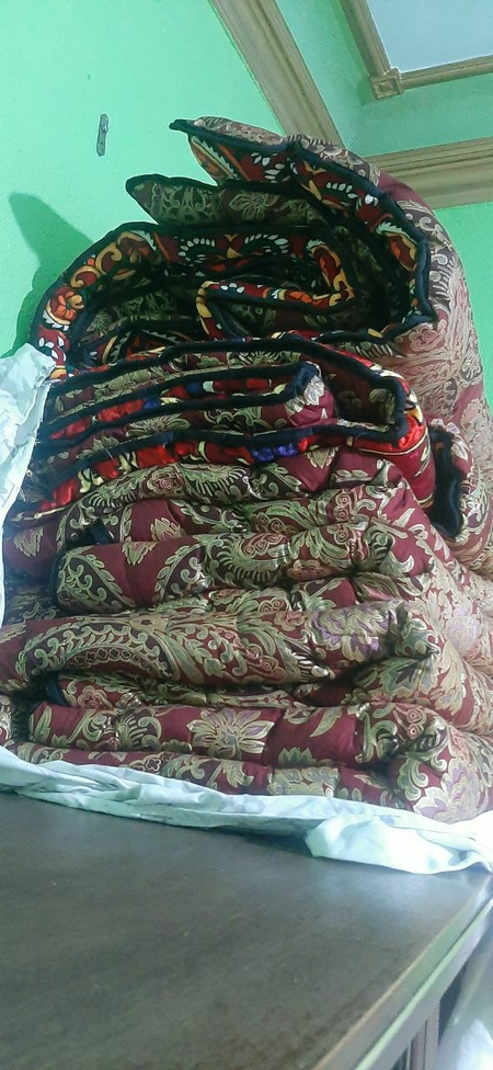 4 шт большие курпа из чистого Иранского велюра.и ваты.из приданного