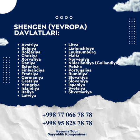 Niderlandiya (Gollandiya) (Shengen) viza olishda yordam beramiz!