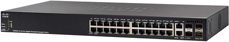 Управляемый коммутатор Cisco SG350X-24MP-K9 PoE+ 382W