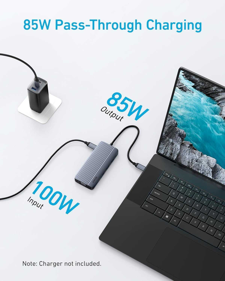 USB Hub Док станция Anker 10в1 Type-c CReader PD  HDMI VGA Ethernet