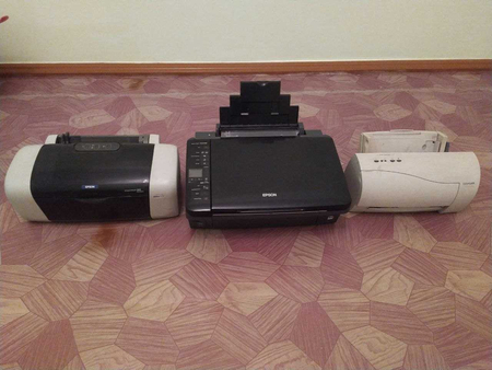 Принтеры Epson Stylus C65, Epson Stylus SX420W и Lexmark (б/у)