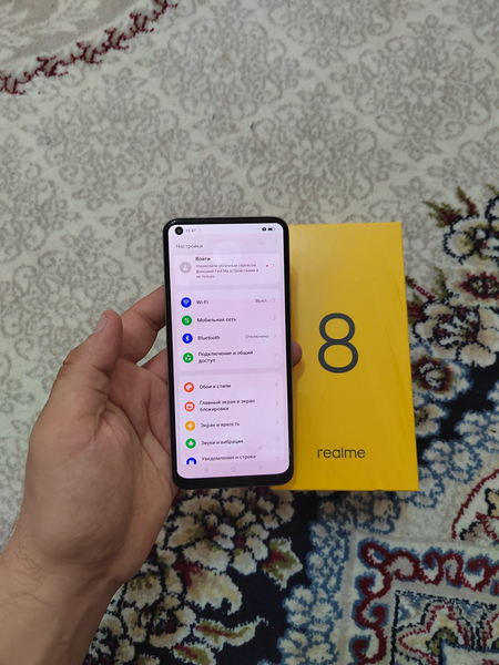 Realme 8 6+6/128GB Igravoy Silver Original Karobkami Sastayani Xaroshi