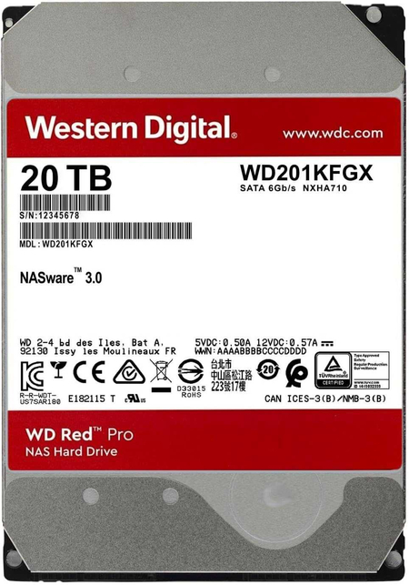 WD Red Pro 20TB для NAS системы
