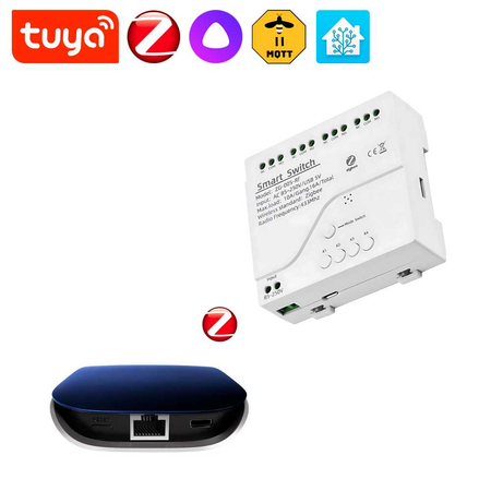 4х Канальный ZigBee реле с сухими контактами