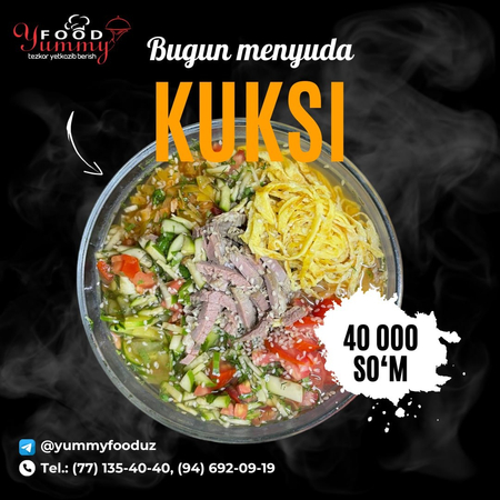 Yummyfood dastavka ovqat Toshkent Shahar boylab