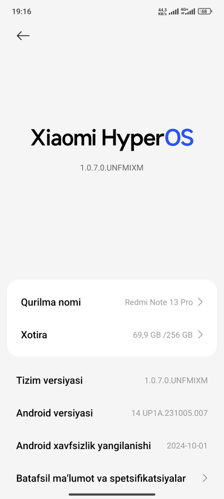 Redmi not 13 pro