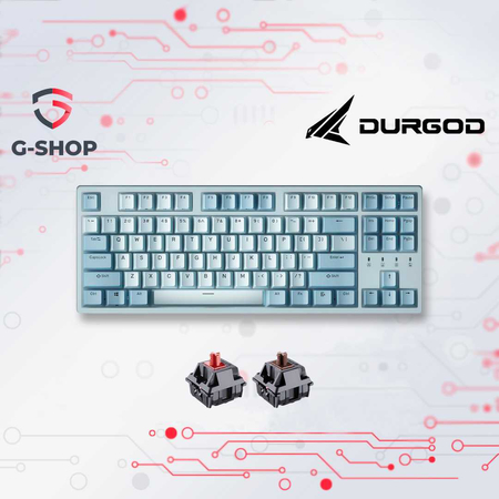 Механическая клавиатура Durgod K320 Taurus Corona Haze Blue PBT US