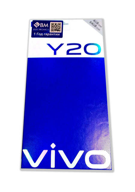 Срочно продаётся! Смартфон vivo Y20 черный агат!