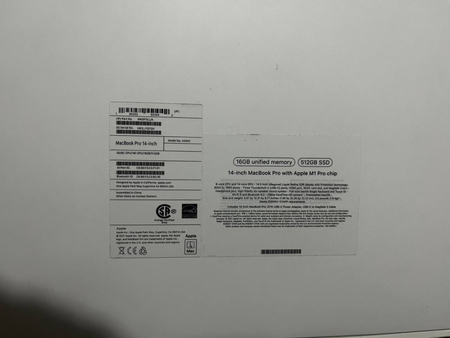 Macbook Pro 14 inch 16/512