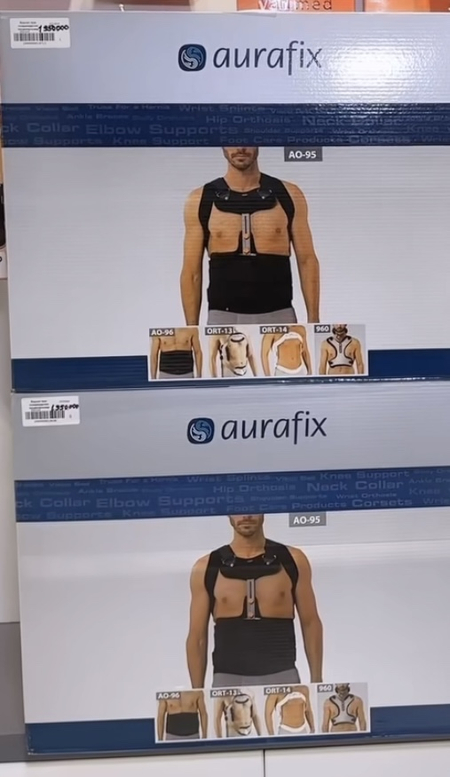 Ko’krak bel va dumgaza uchun ortopedik korset.