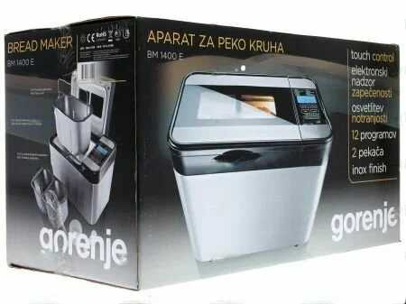 Хлебопечка Gorenje BM1400E, гарантия 1 год, доставка бесплатно!