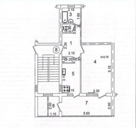 Ц-6 центр 77 Серия 1в2/2/4 площадь 52 КВ Минор