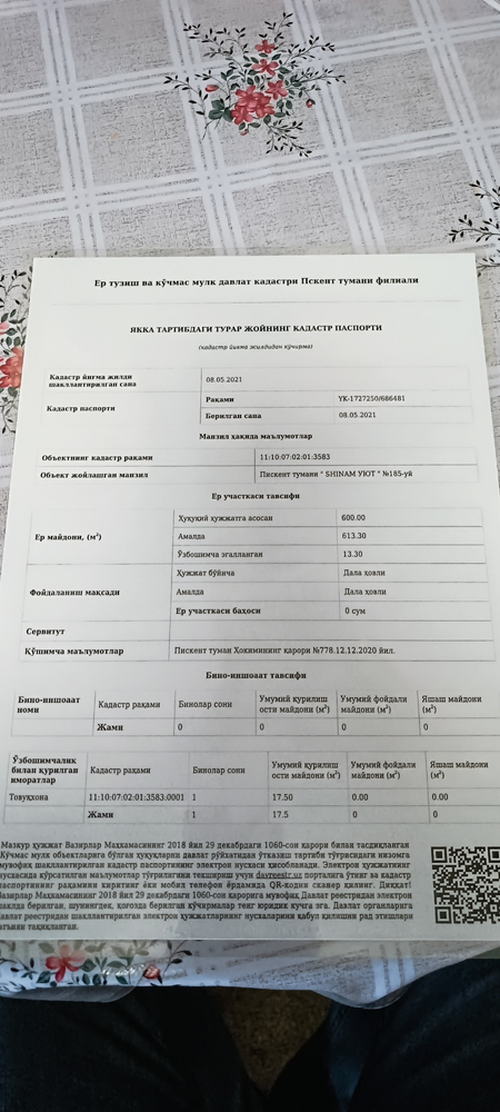 Срочно продается земельный участок в дачном поселке