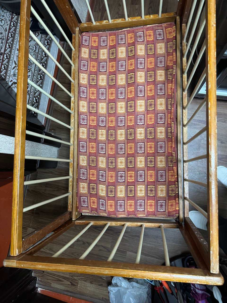 Продам детскую кроватку манеж б/у