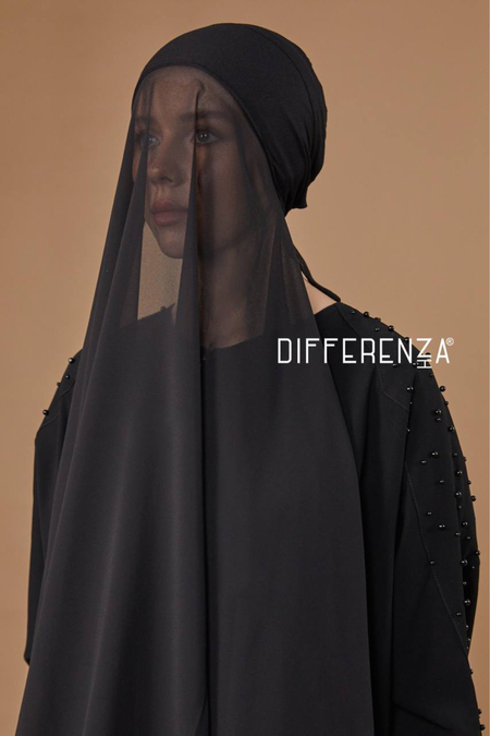 Тайёр шапкали шифон шарф ТУРКИЯ DIFFERENZA