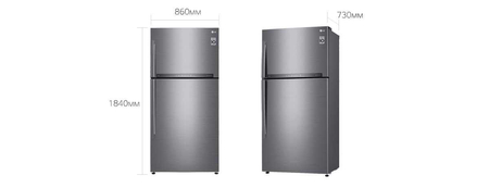 Холодильник LG GR-H802HMHL.Цвет-стальной.Корея.