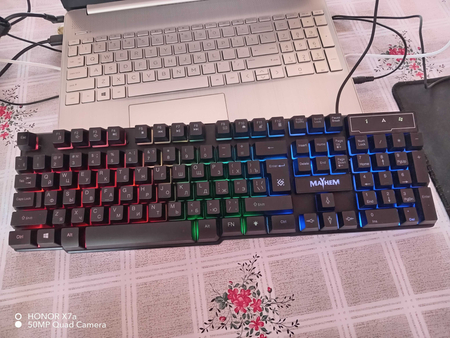 Klaviatura MaYhem defender led 3xil yoritish rejim membrana