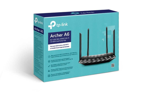 Роутер (Router) TP-Link Archer A6/ AC1350 Wi-Fi Router