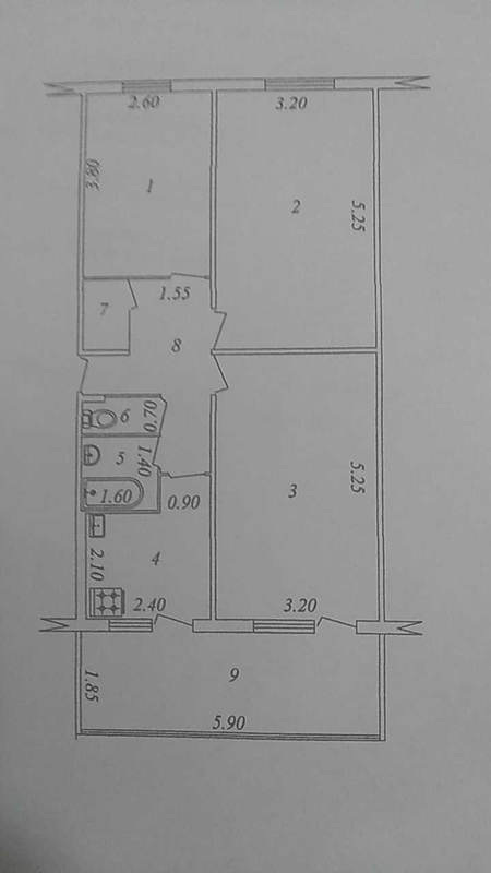 Срочно! Продается 3/2/4 61м2 Феруза ANJ737