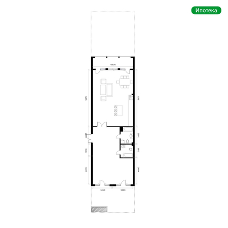 2-комнатная квартира ЖК Infinity. Ипотека