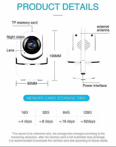 WiFi camera baby phone 360° (Видеонаблюдения через телефон) kamera