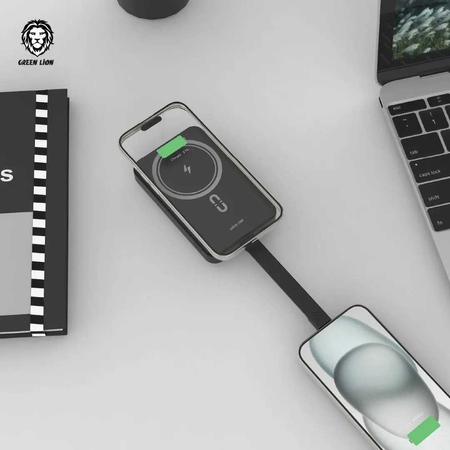 БЕПУЛ ДОСТАВКА! Power Bank Green Lion MagSafe 20W Lightning/Type-C
