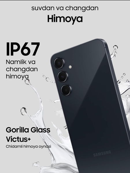 Samsung Galaxy A55 5G 6.6” экран 8/256Гб темно-синий 120Гц S-Amoled