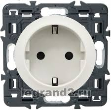 Розетки, выключатели, RJ45 и UTP Legrand Белый глянец Celiane