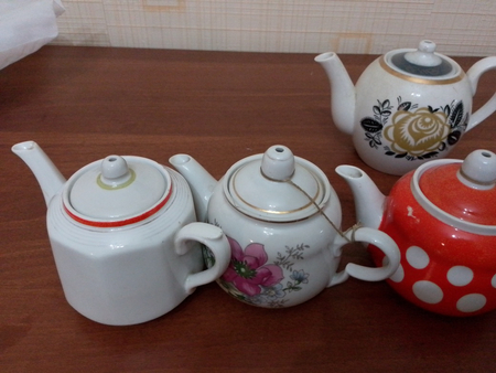 Чайники разных размеров