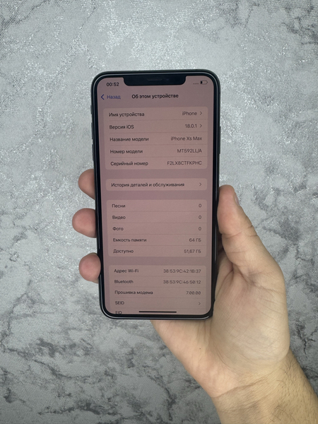 iPhone XsMax 64gb Black  Akk: 76% Kelwamiz