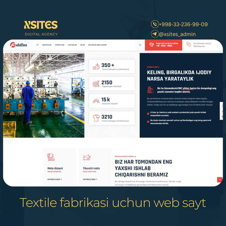 Web sayt yasash xizmati (xsitesuz)
