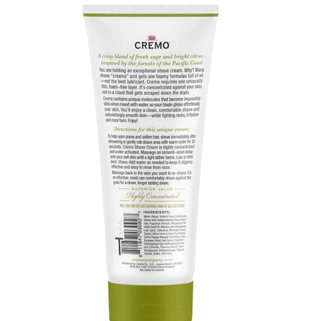Крем для бритья Cremo Barber Grade с шалфеем
