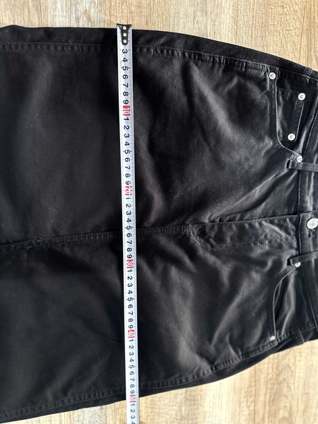 Юбка черная джинсовая Zara, размер 46 (М)