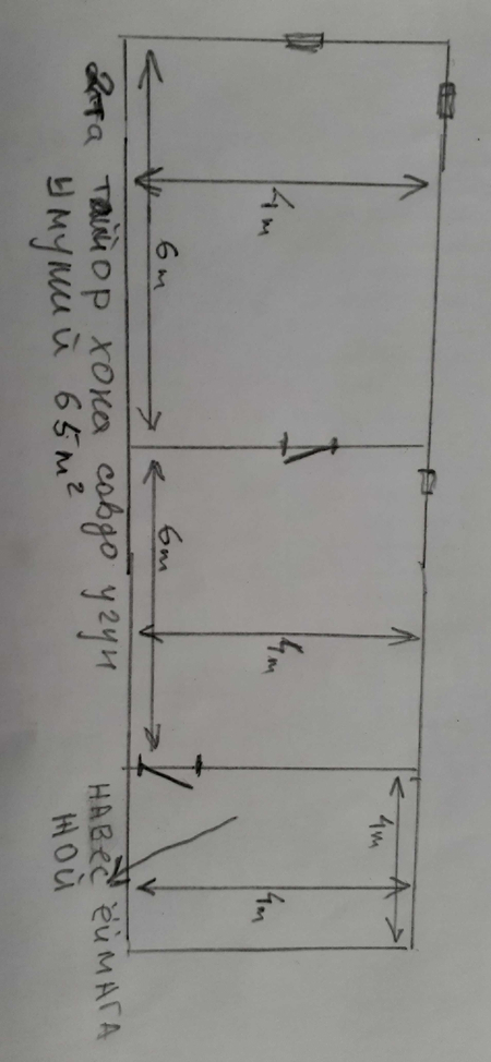 Toshkent, vil, oqqo‘rg‘on tumani, DO‘KON sotiladi NOTURAR joy, 65 m2.
