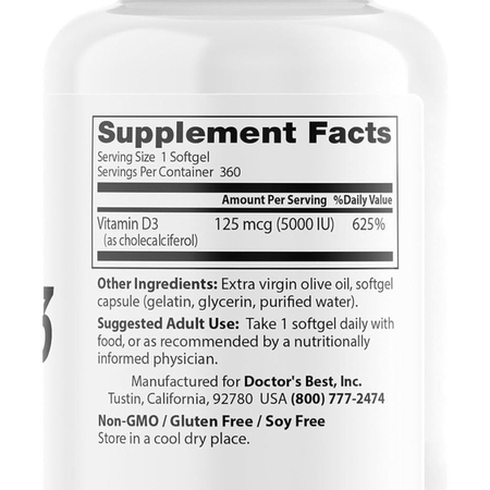 Doctor Best Vitamin D3 5000IU